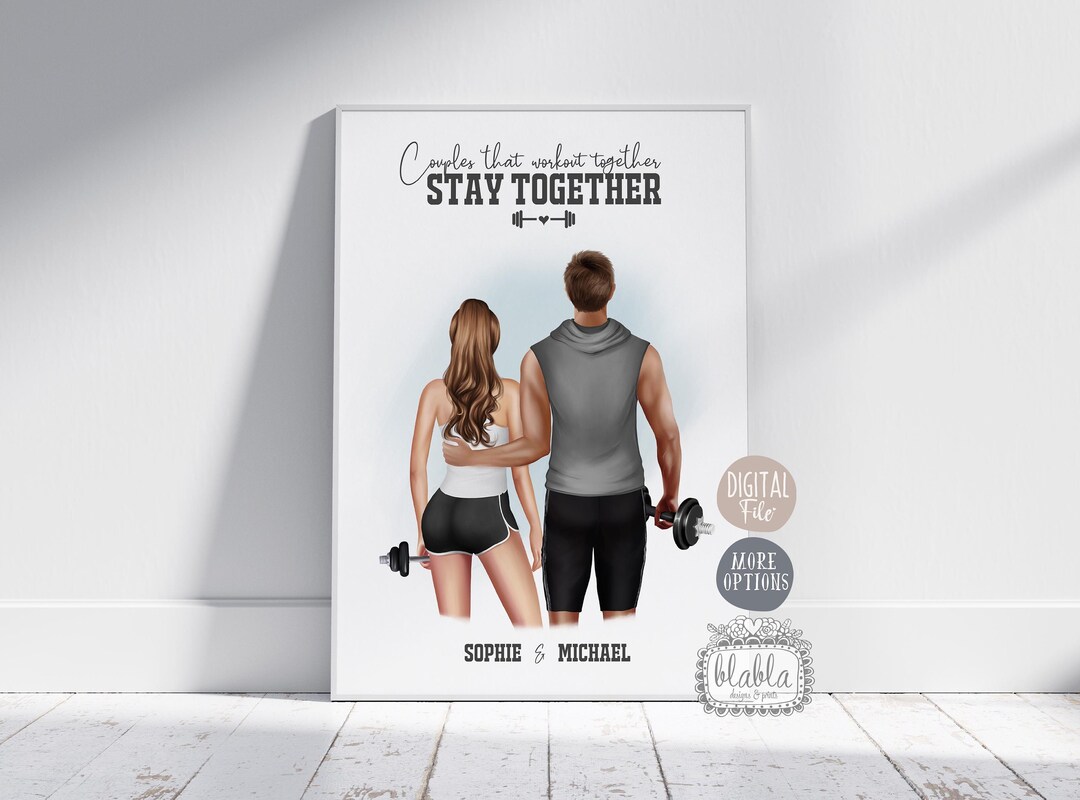 Gym Couple Gift, Birthday Gift, Couple Personalised Gift, Valentines ...