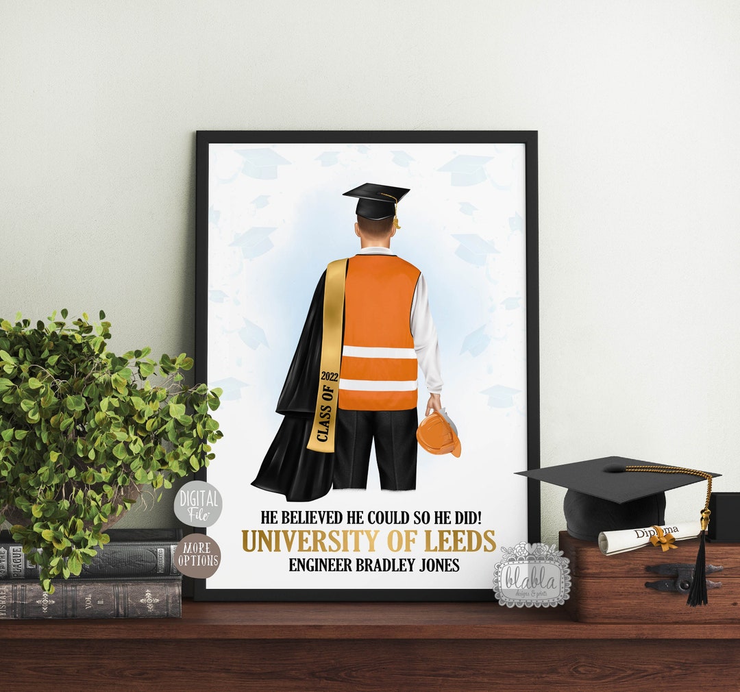 Custom Personalised Graduation, Engineer Graduation Gift, Unique ...