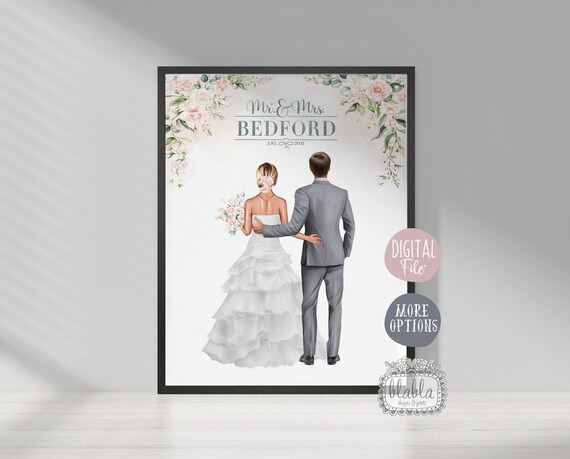 Personalised Wedding Print Wedding Gift Wedding Print | Etsy