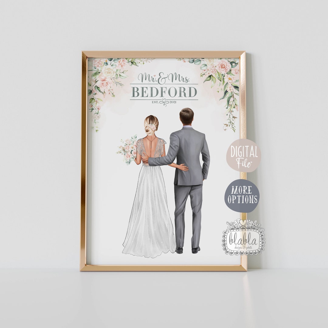 Personalised Wedding Print, Wedding Gift, Wedding Print, Anniversary ...