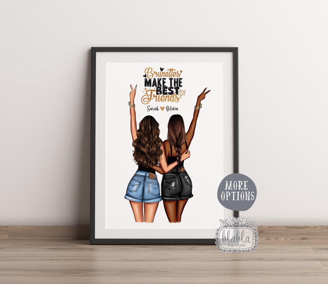 Friends Personalised Gift Best Friend Poster Best Friend - Etsy