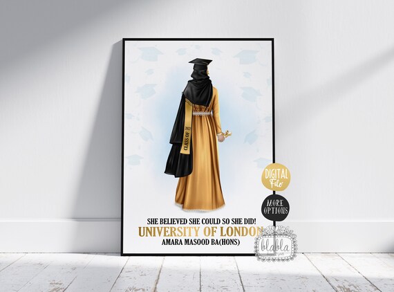 Muslim Personalised Graduation Islamic Graduation Gift for - Etsy