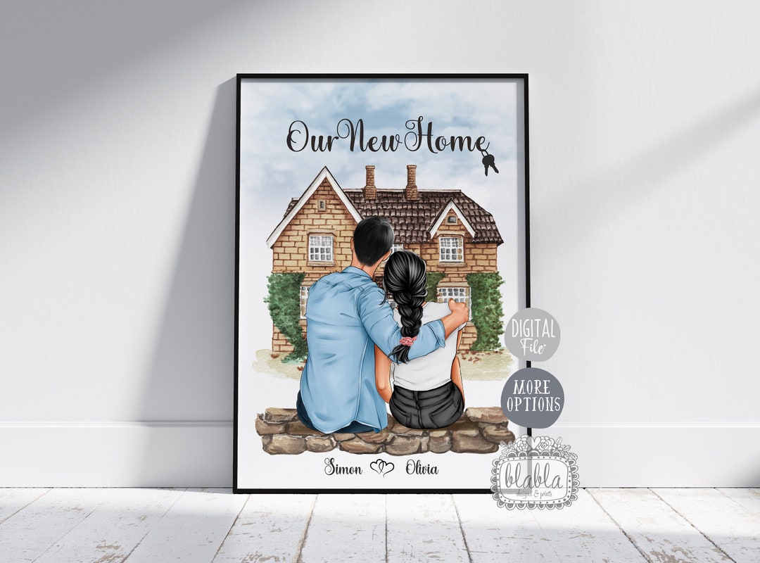 Personalisiertes New Home Poster: Housewarming Paargeschenk (Digitale ...