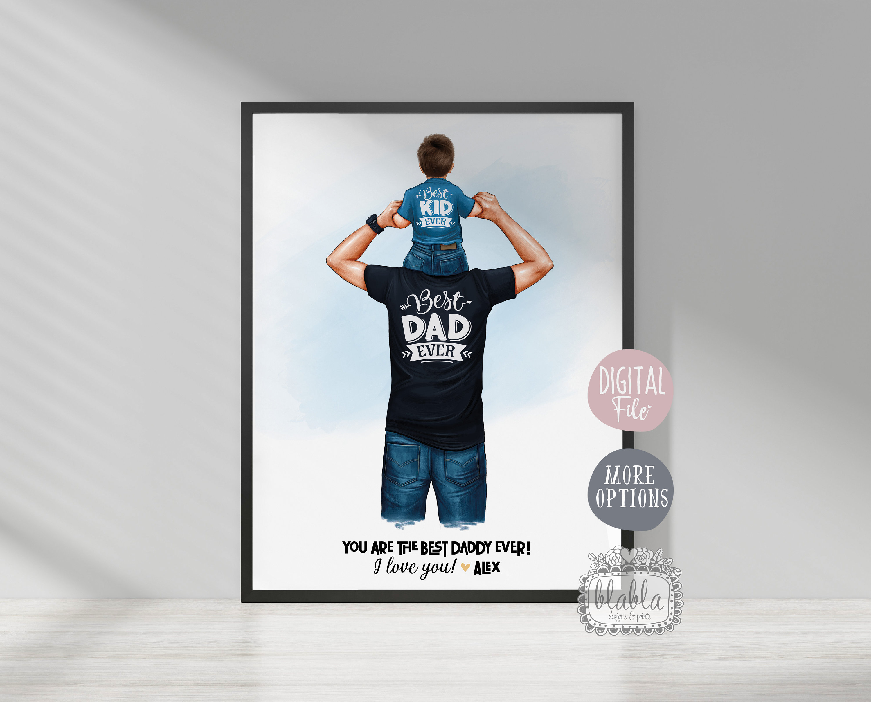 Prints Digital Prints Father's Day Poster,Dad gift Gift For Dad Father ...