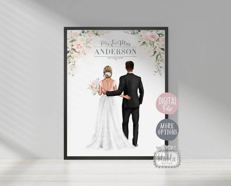 Personalised Wedding Print Wedding Gift Wedding Print - Etsy