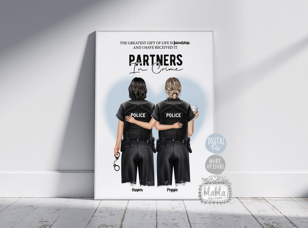 Custom Personalised Best Friends, Police Graduation Gift, Unique ...