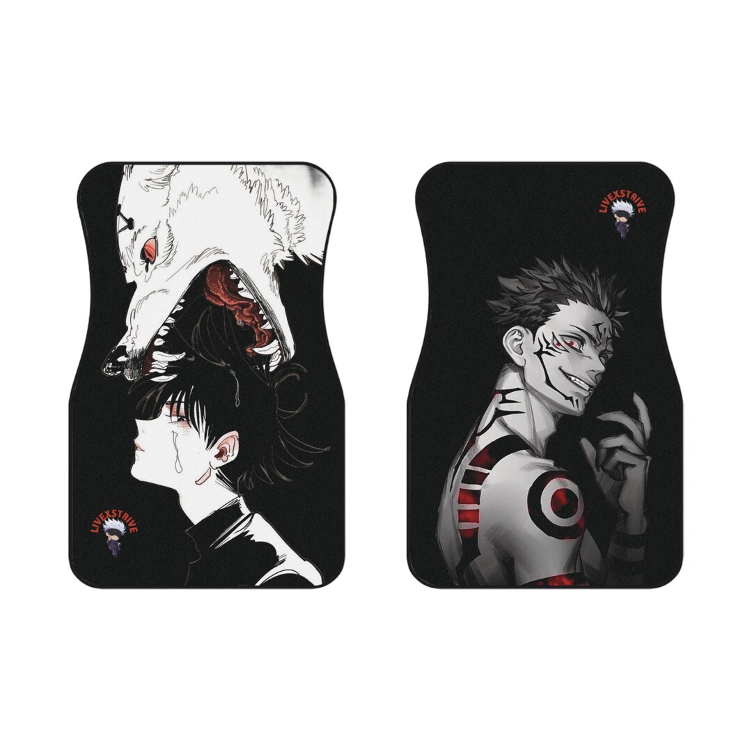 Jujutsu Kaisen Black Custom Anime Car Mats 2x Front - Etsy Australia