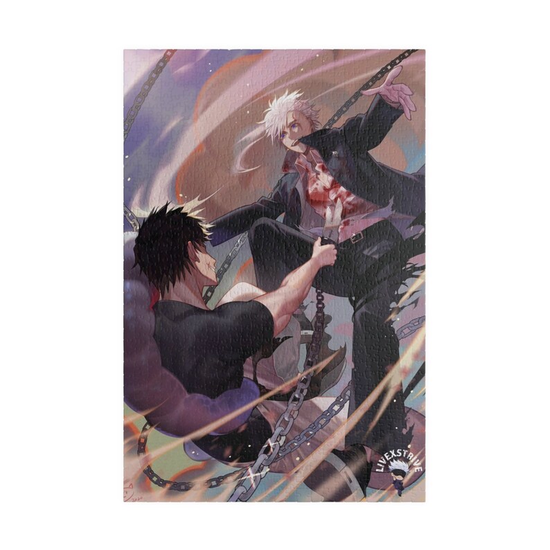 Gojo Satoru and Toji Fushiguro Custom Jujutsu Kaisen Art Anime Puzzle ...