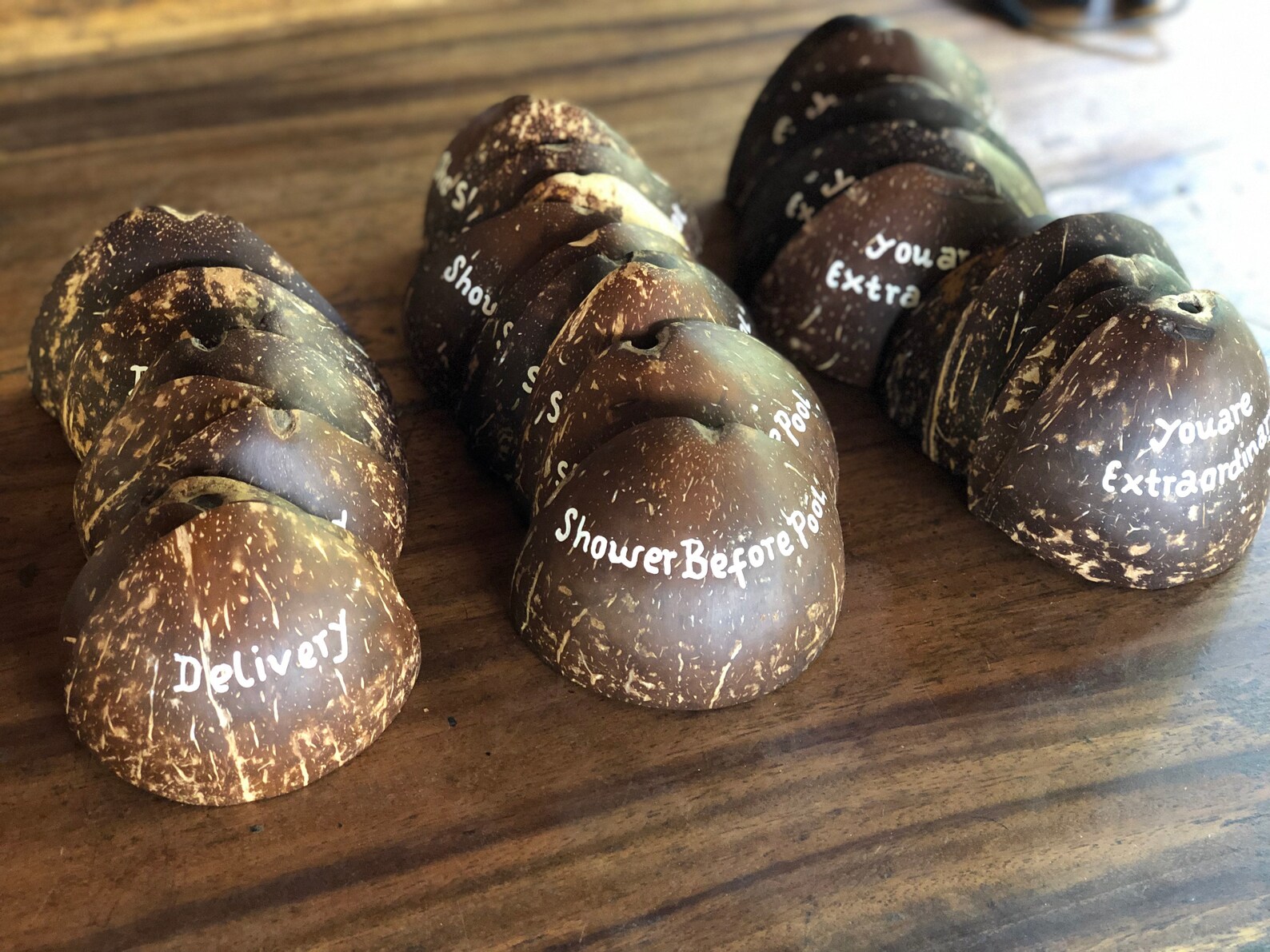 Carved Coconut With the Message of Your Wish - Etsy UK