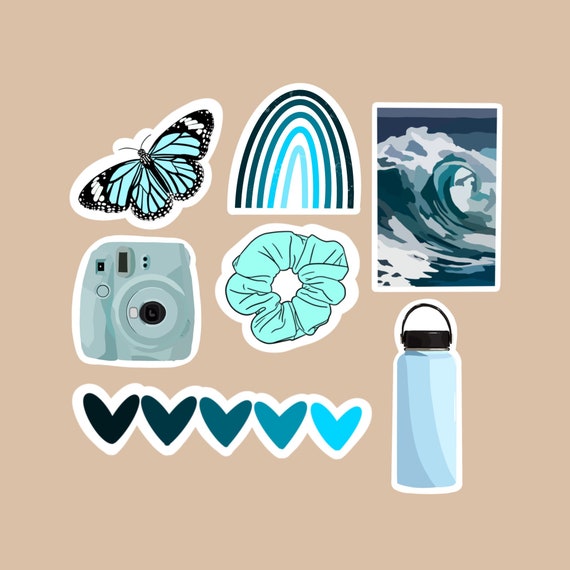 Blue Aesthetic Stickers