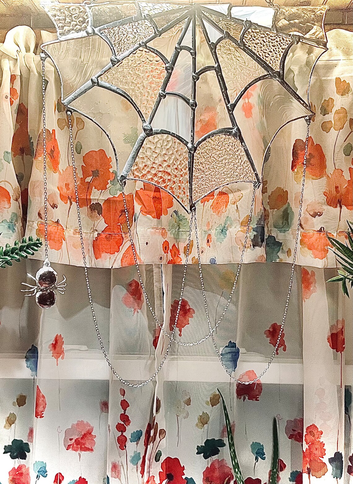 Stained Glass Spider Web - Etsy