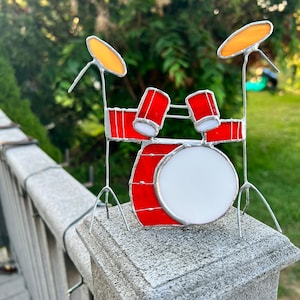 Stained Glass Drum Set - Etsy