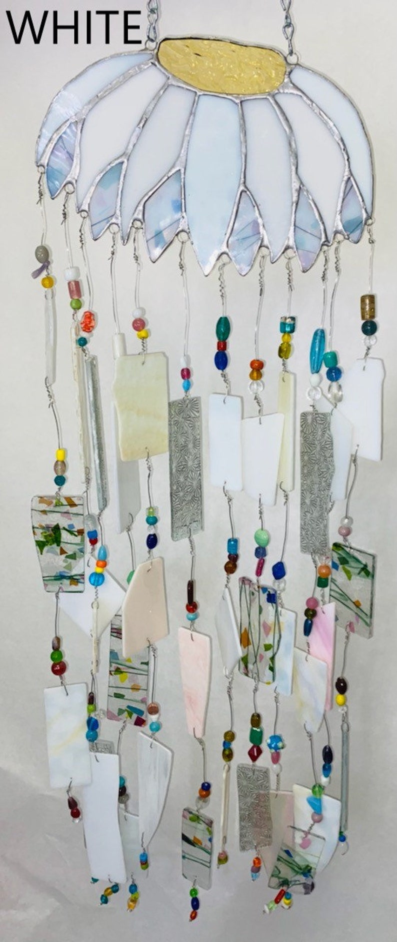 Stained Glass Wind Chime - Etsy