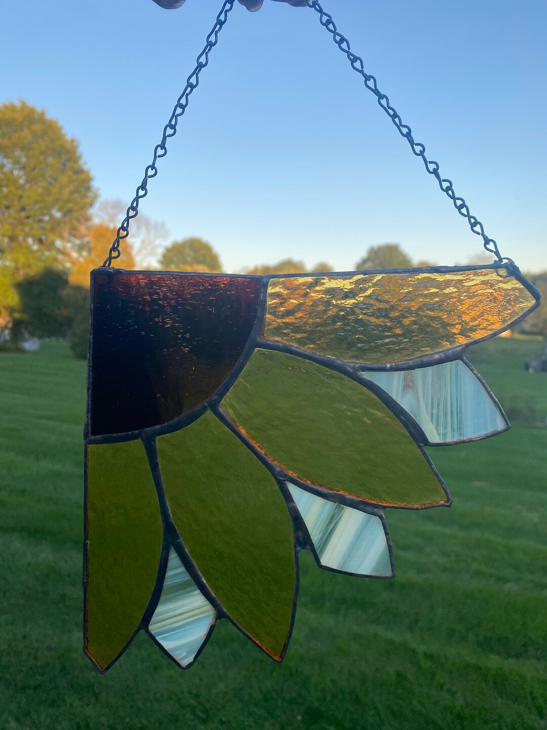 Corner Sunflower Suncatcher - Etsy