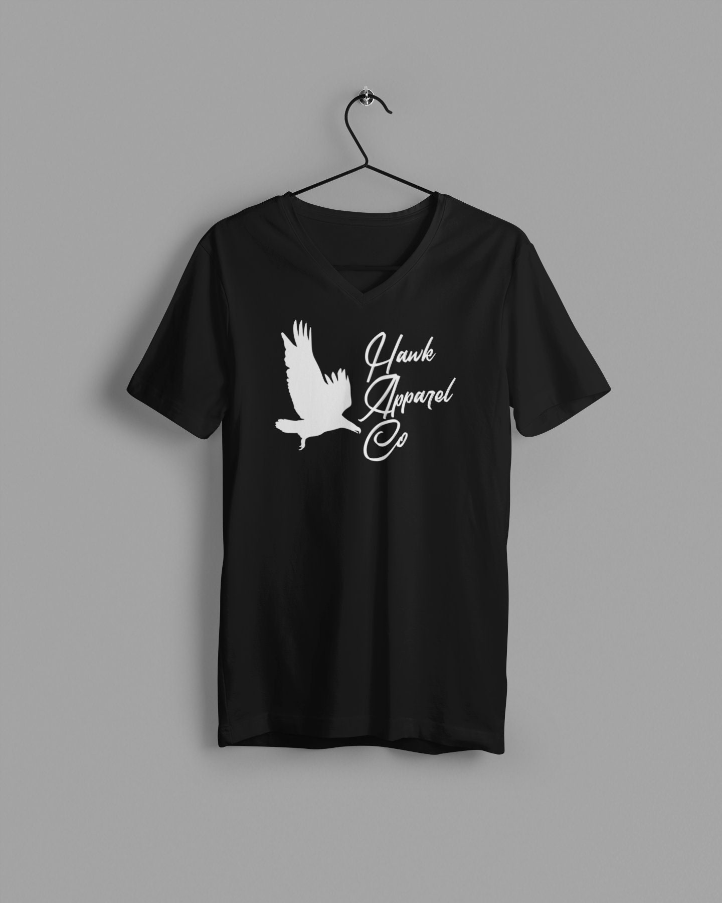 Hawk Apparel Co Unisex V-Neck Tee | Etsy