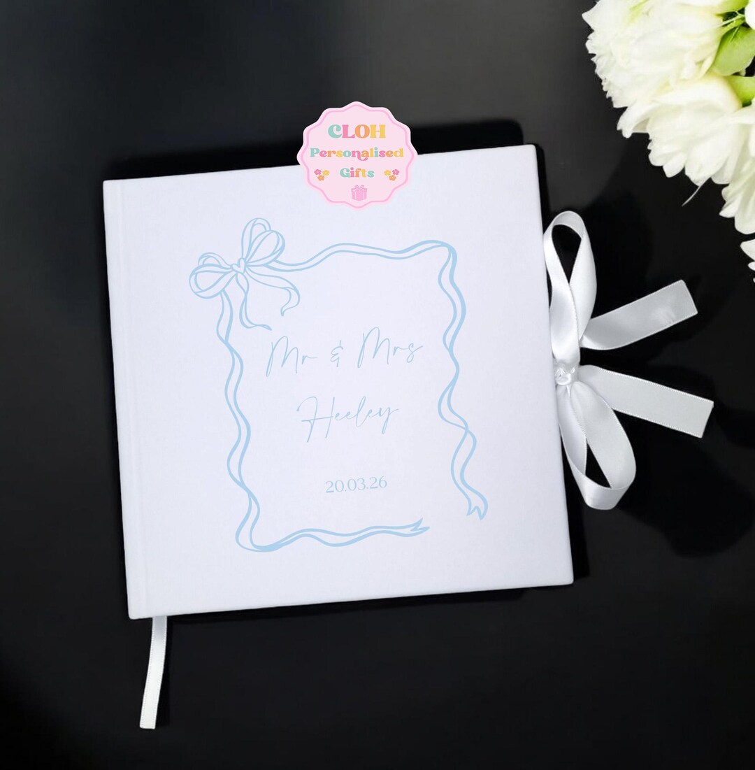 Personalised Velvet Wedding Guest Book, Modern Wedding Theme, Wedding ...