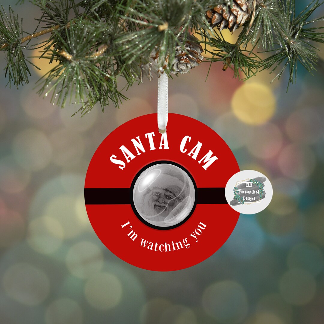 Santa Cam, Elf Surveillance, Elf Cam, Christmas Tree Decoration ...