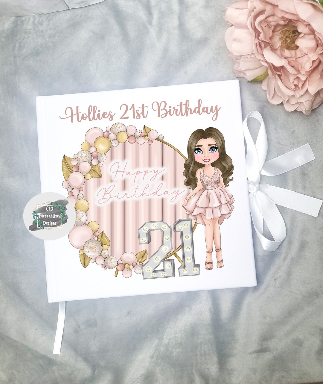 Personalised 21st Birthday Velvet Keepsake Book, Photo Album - Etsy