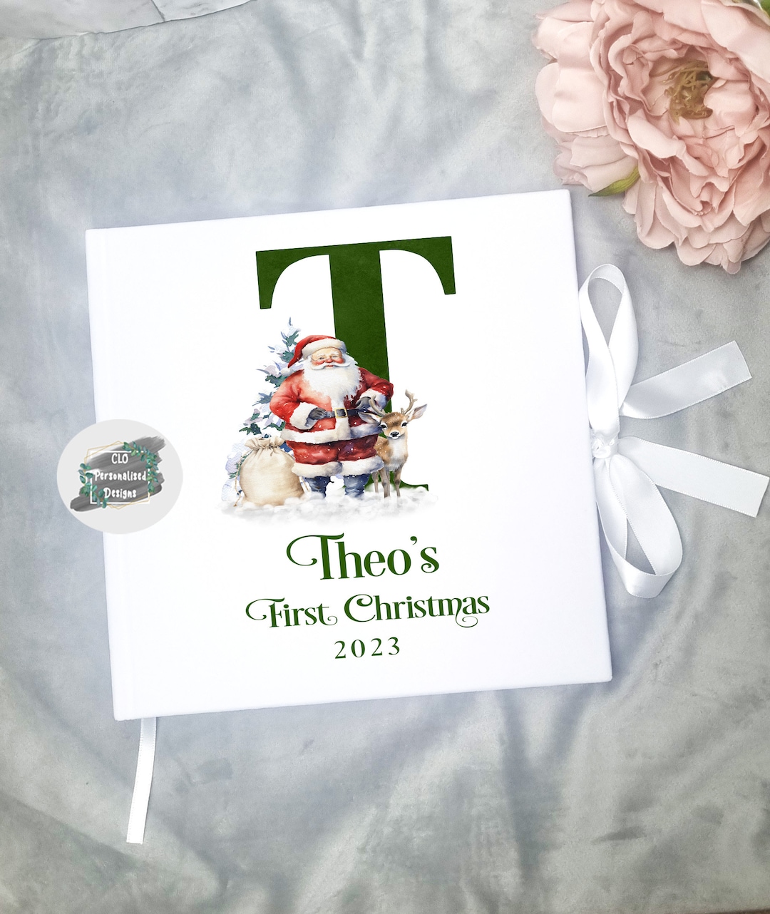 Personalised Babys First Christmas Book, Babys First Christmas Gift ...