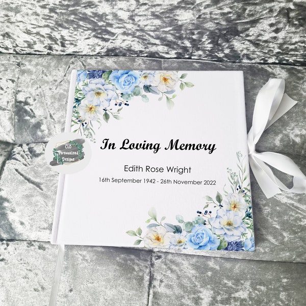 Condolence Book - Etsy