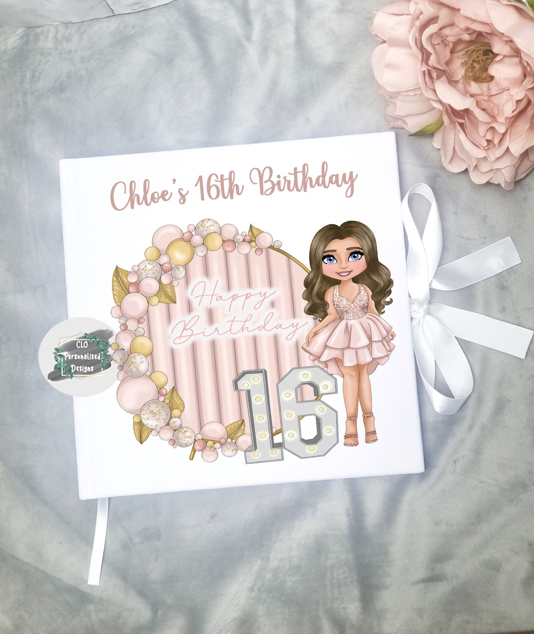 Personalised 16th Birthday Keepsake Book, 16th Birthday Album, 16th ...