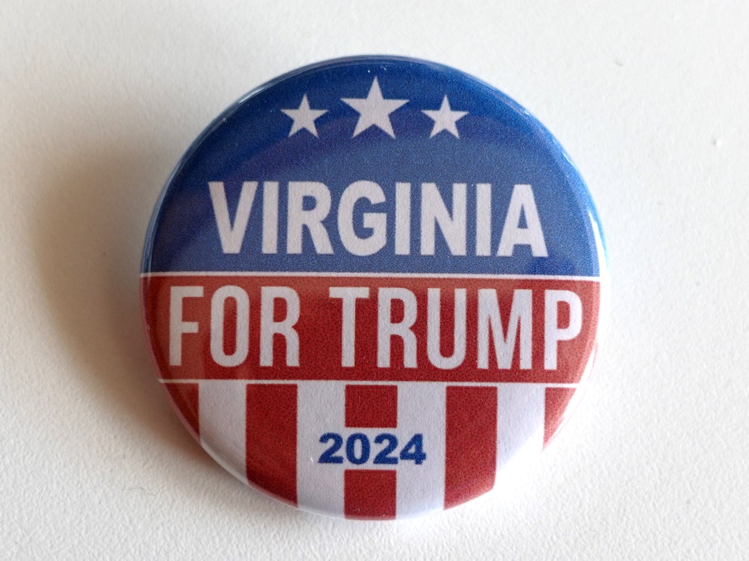 Virginia for Trump 2024 Pinback Buttons - Made in USA - Etsy