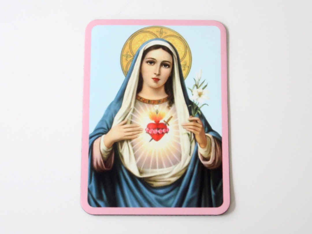 Virgin Mary Magnet - Our Lady Magnet - Immaculate Heart of Mary ...