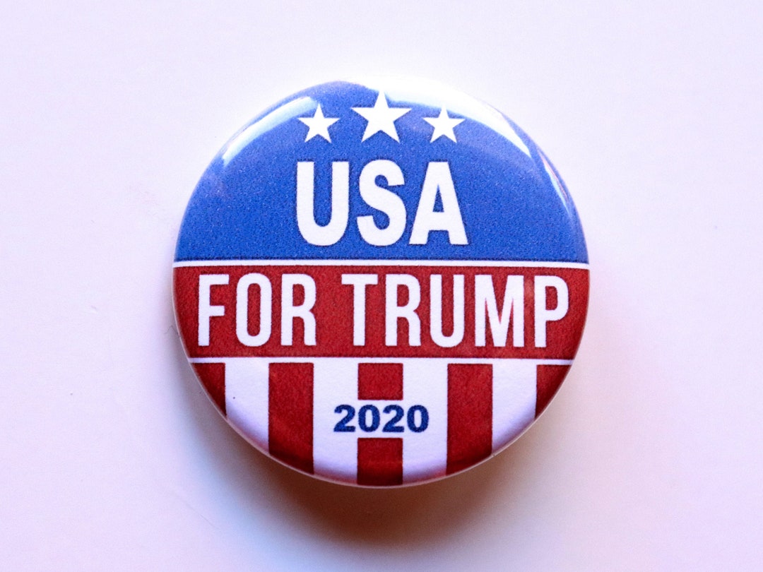 USA for Trump Button USA for Trump Pin Trump 2020 - Etsy