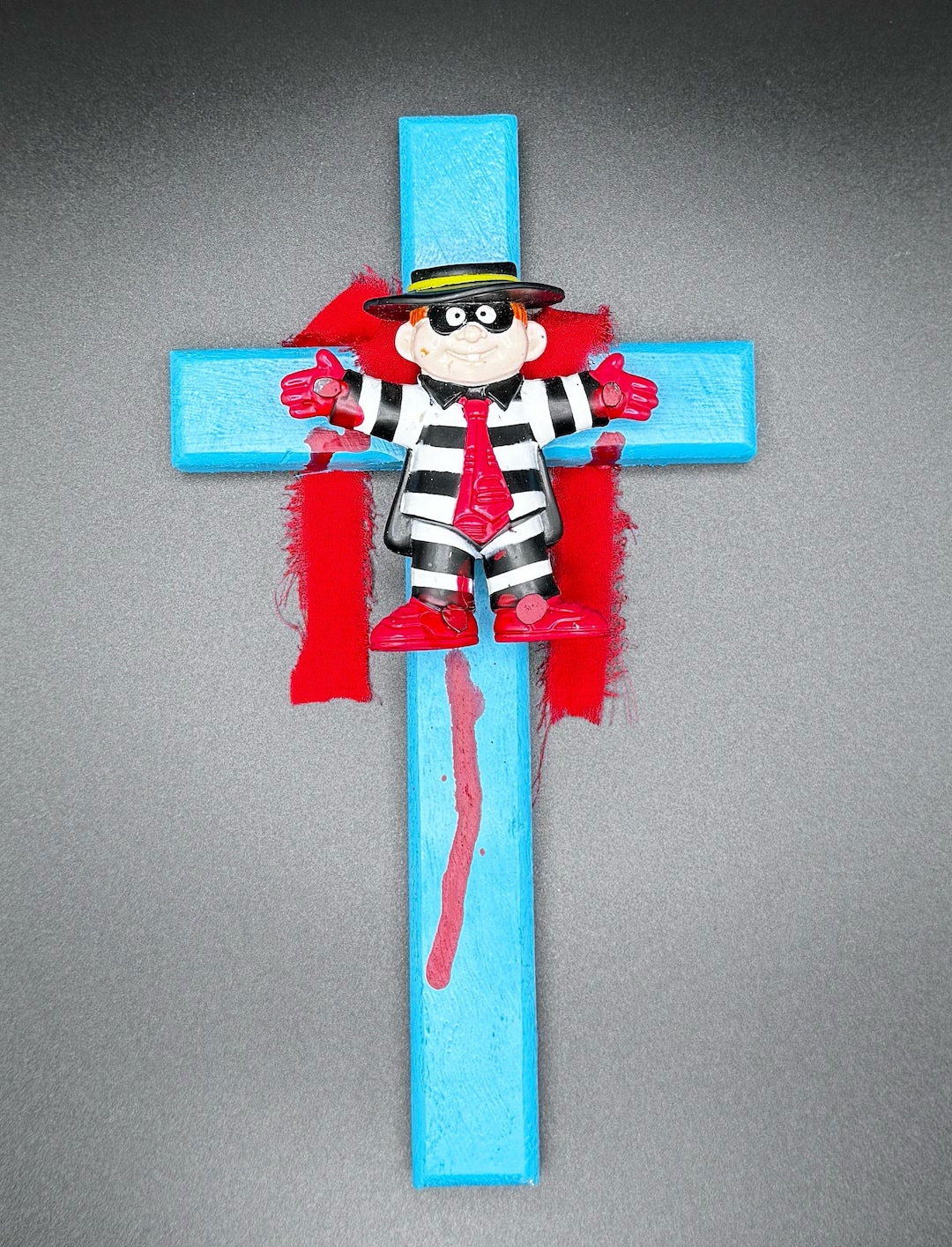 Hamburglar Christ (E) - Mcdonalds Crucifixion - Hanging Wall Cross ...