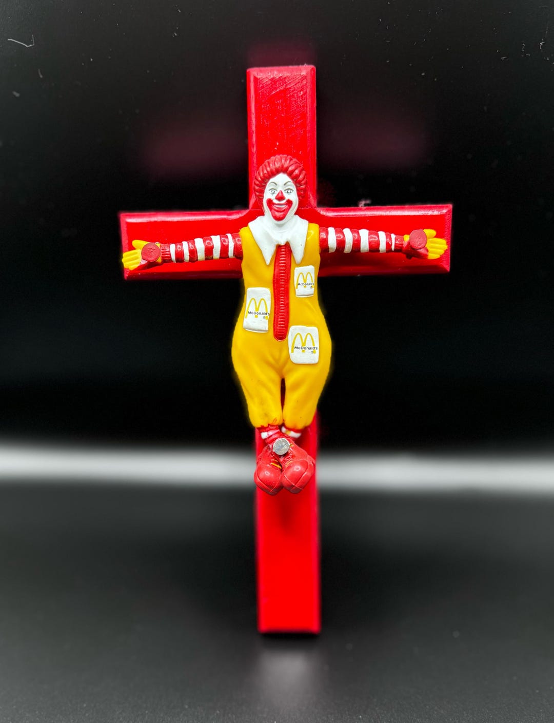 Ronald Christ (L) - Mcdonalds Crucifixion - Hanging Wall Cross - Satire ...