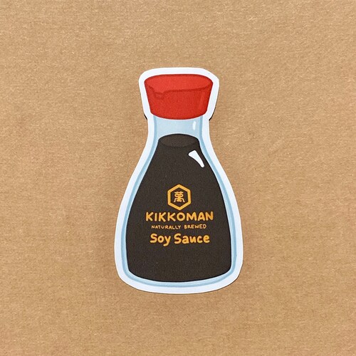 Soy Sauce Vinyl Sticker for Laptop Water Bottle Asian Food - Etsy
