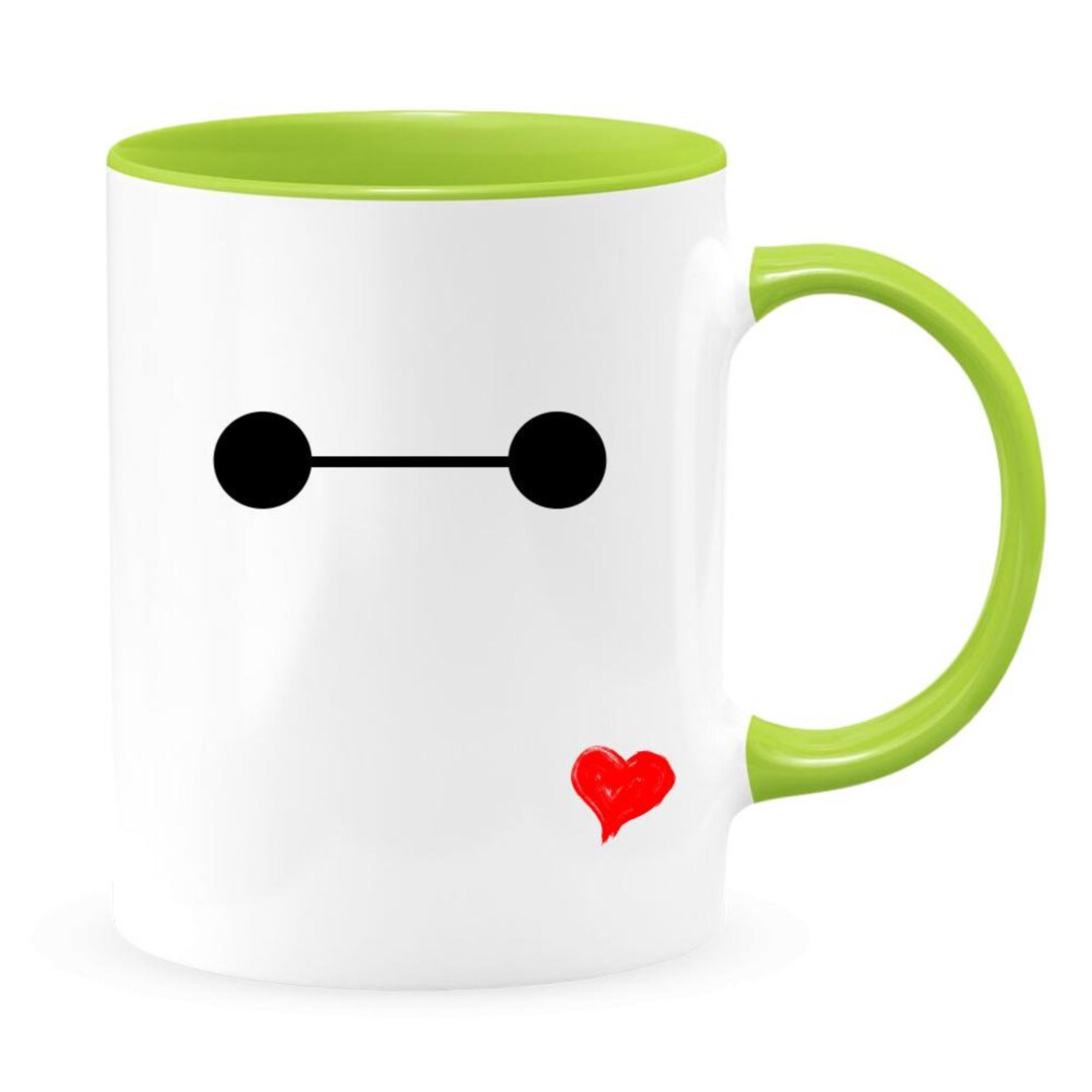 Baymax Two-toned Coffee Mug, Big Hero 6 Mug, Fictional Movie Mug, Kids ...