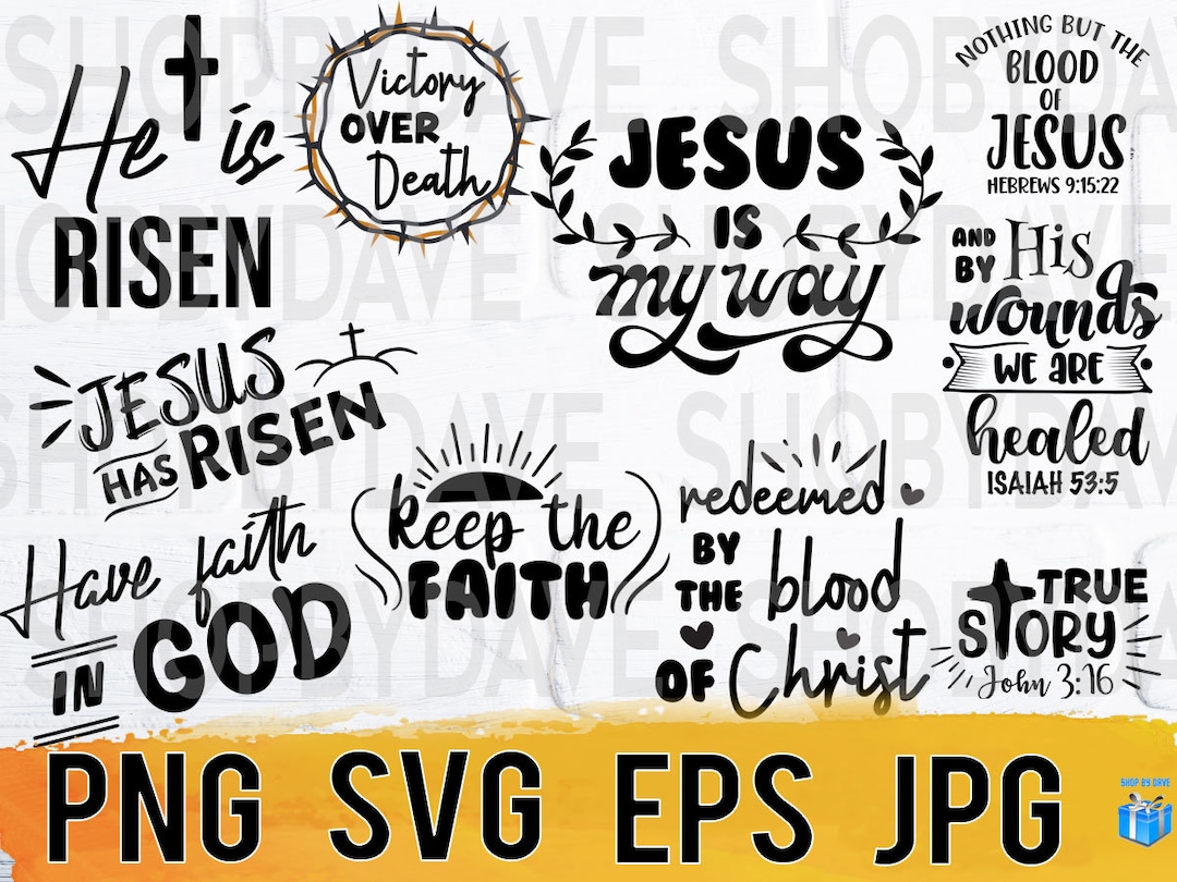 Holy Week Bundle Png Svg Eps Jpg Design Files, Instant Download for ...