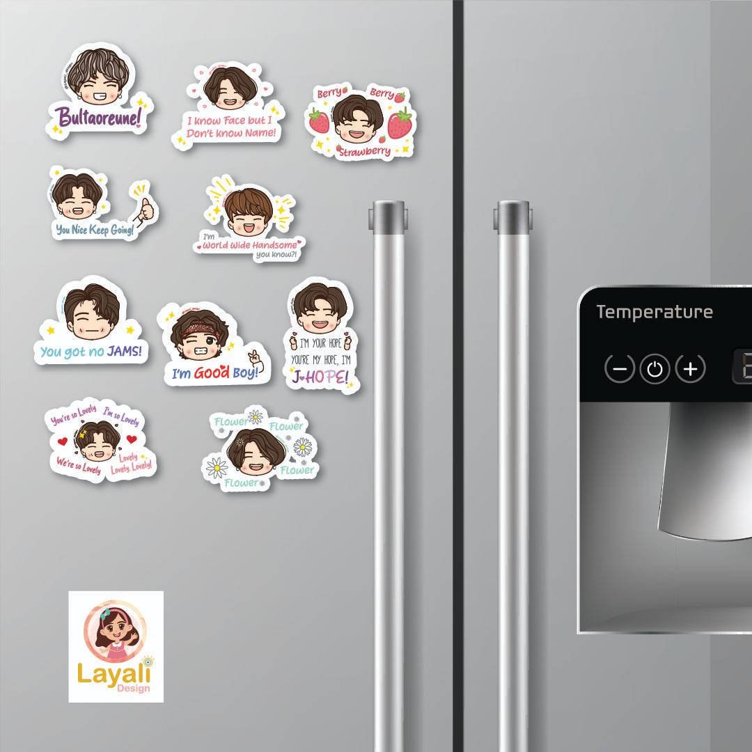 Chibi Magnets & Stickers, Iconic Phrases Stickers and Magnets - Etsy