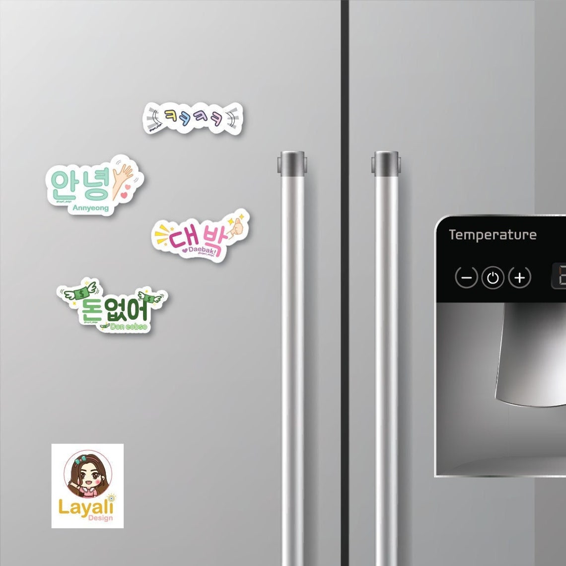 Korean Stickers & Magnets Daebak Annyeong Don Eobso Kpop | Etsy