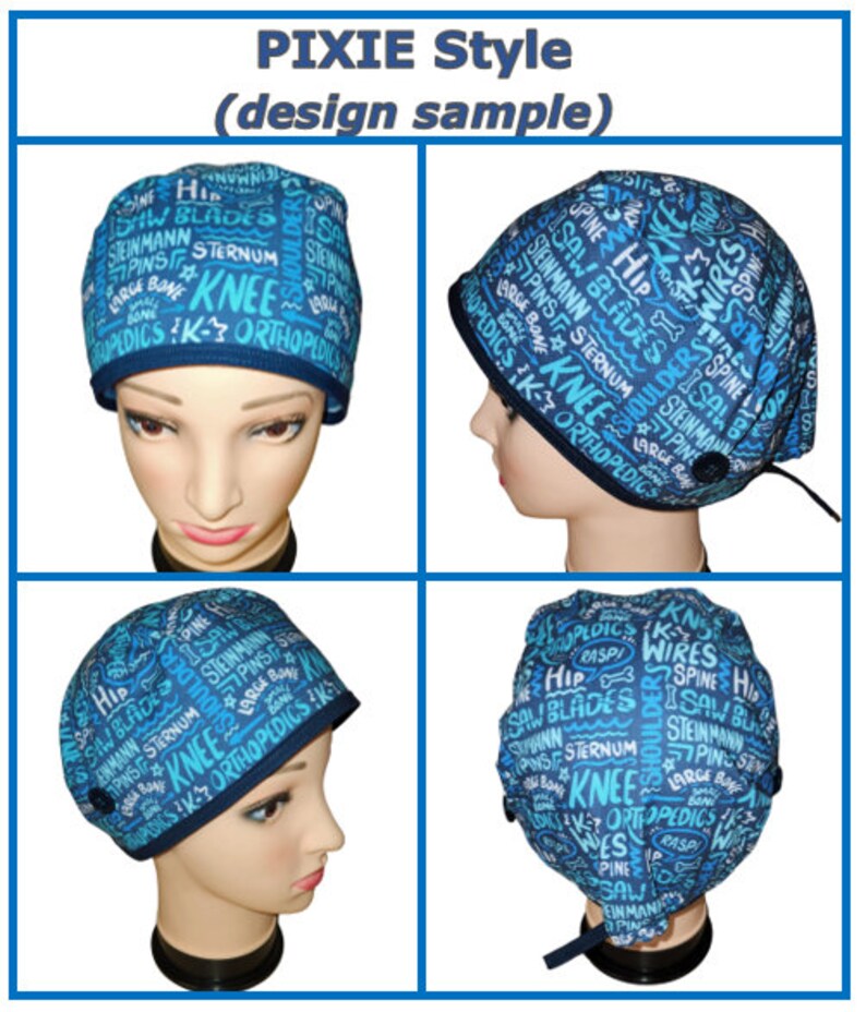 Orthopedics, Joints, Bones Scrub Cap, Surgical Cap, Medical Cap, Scrub ...