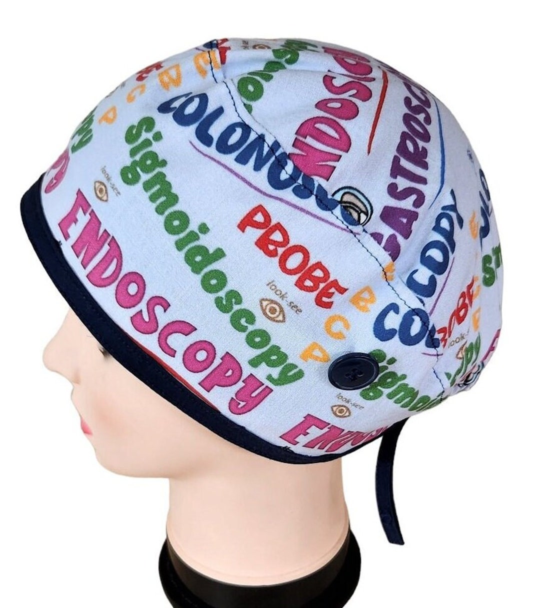 Endoscopy, Gastroscopy, Colonoscopy, Scrub Cap, Surgical Medical Cap ...