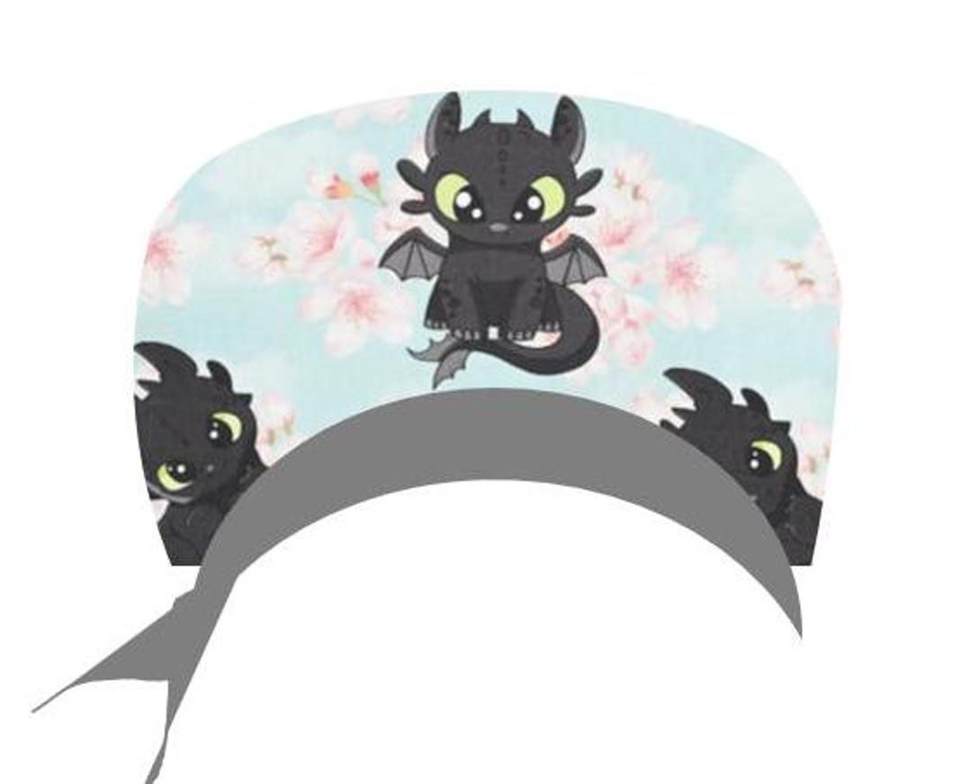 Toothless How to Train Your Dragon, Scrub Cap, Surgical Medical Cap ...