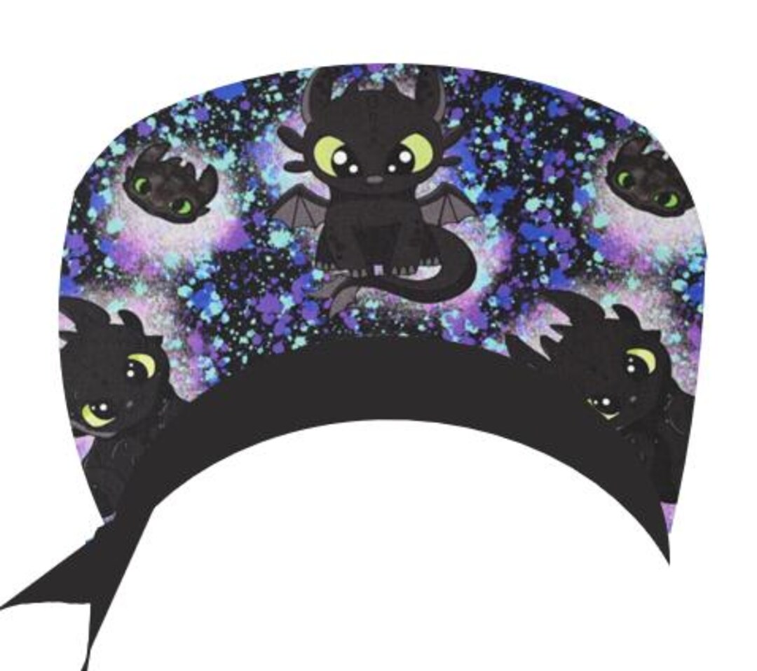 How to Train Your Dragon Toothless, Scrub Cap, Surgical Medical Cap ...