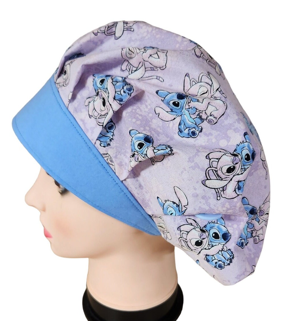 Lilo & Stitch Angel Watercolor, Scrub Cap, Surgical Medical Cap, Doctor ...