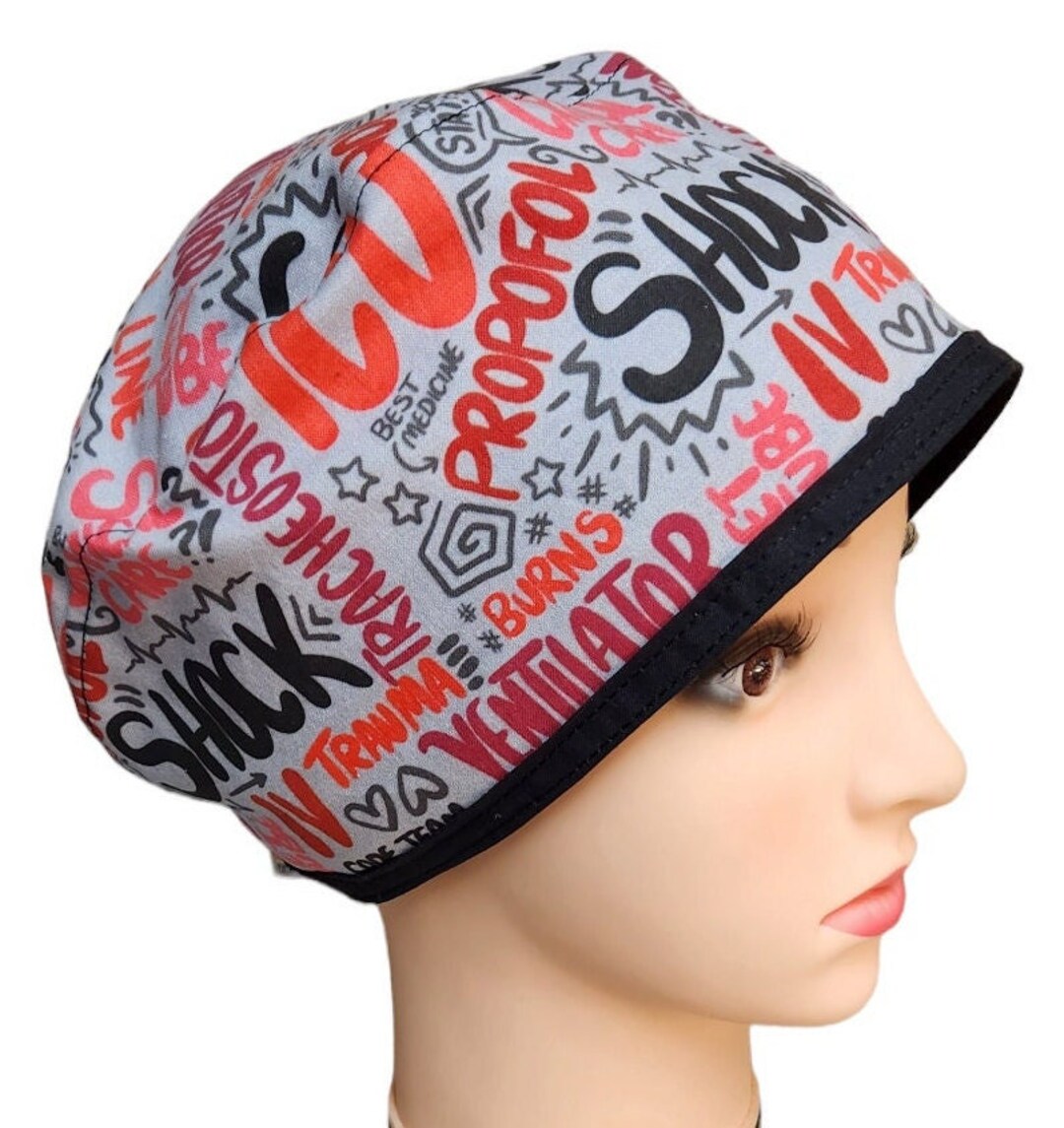 ICU, NICU, Intensive Care Unit, CVICU, Scrub Cap, Surgical Medical Cap ...