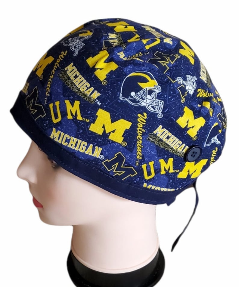 University of Michigan Uofm Wolverines Scrub Cap Surgical - Etsy