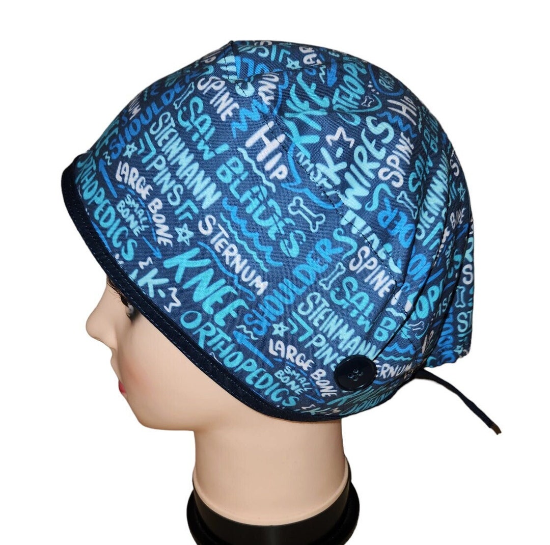 Orthopedics, Joints, Bones Scrub Cap, Surgical Cap, Medical Cap, Scrub ...