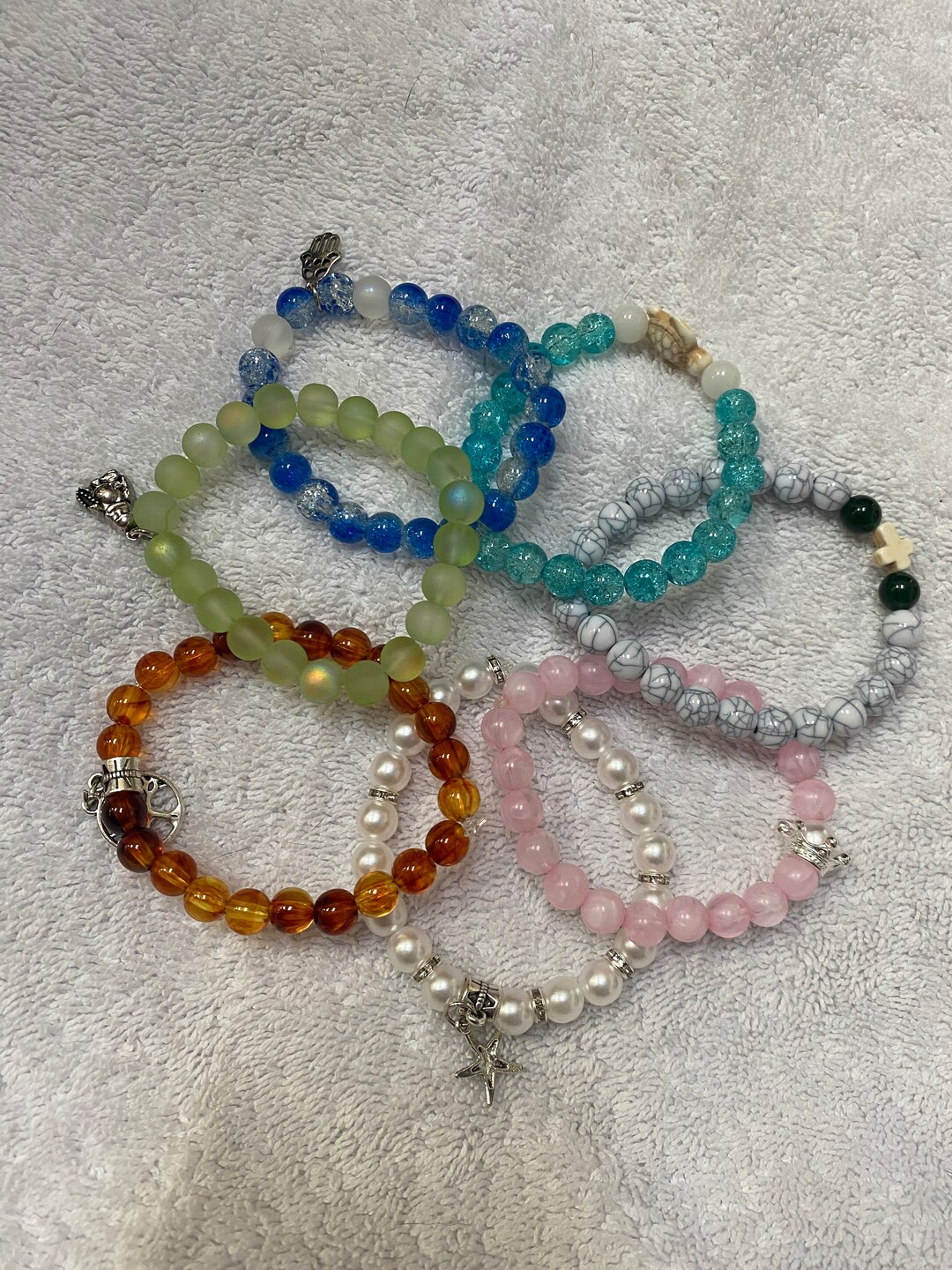 Beaded Bracelets With Charms - Etsy Canada
