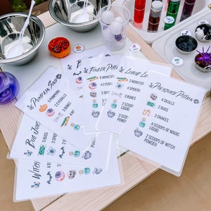 Printable Halloween Potion Recipes for Kids Halloween Sensory - Etsy