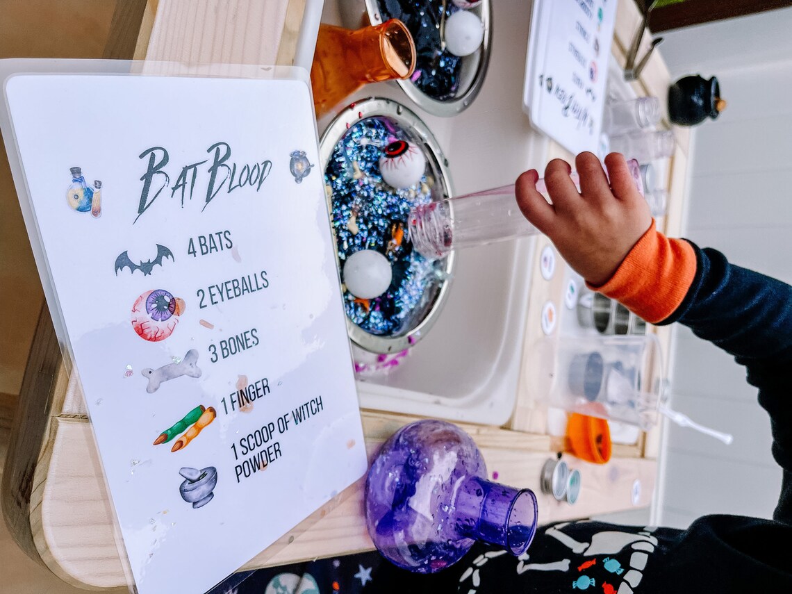 Printable Halloween Potion Recipes for Kids Halloween Sensory - Etsy