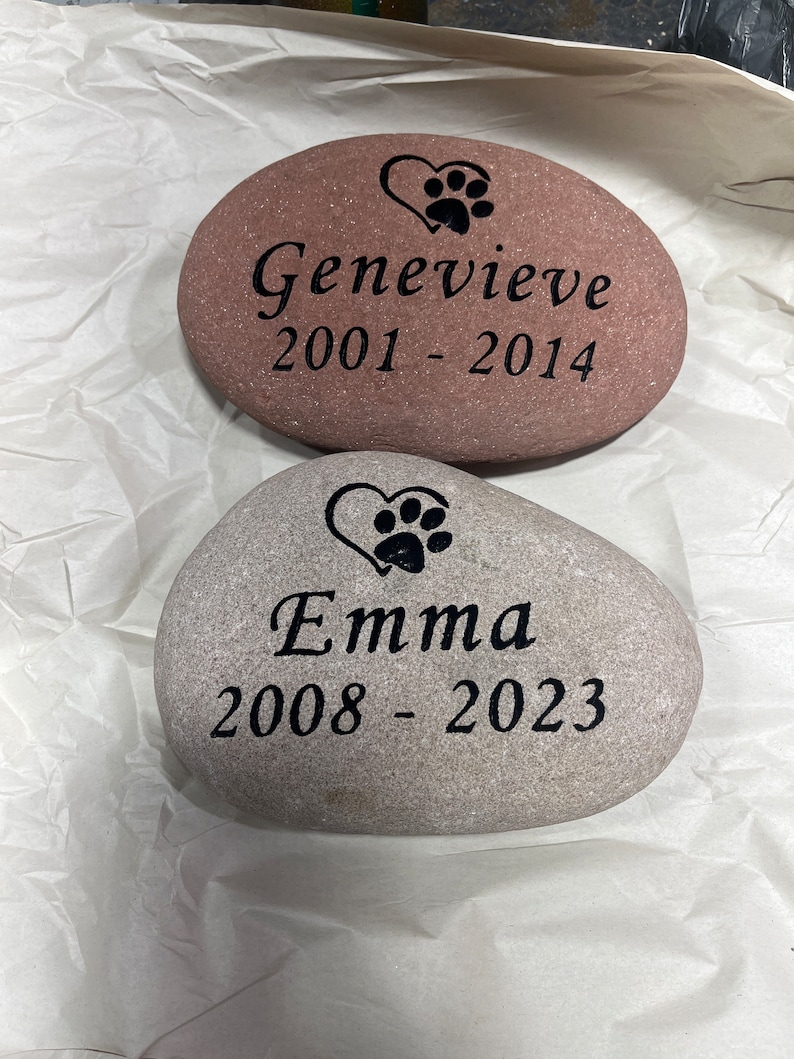 Personalized Pet Memorial Stone for Home or Garden, Dog Memorial, Cat ...