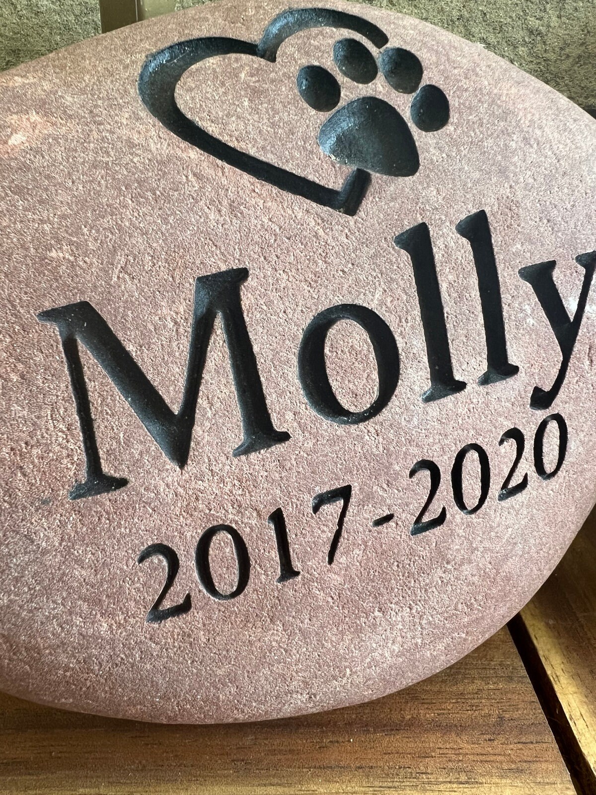 Personalized Pet Memorial Stone for Home or Garden, Dog Memorial, Cat ...