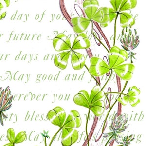 Irish Blessing Note Card Set of 5 - Etsy