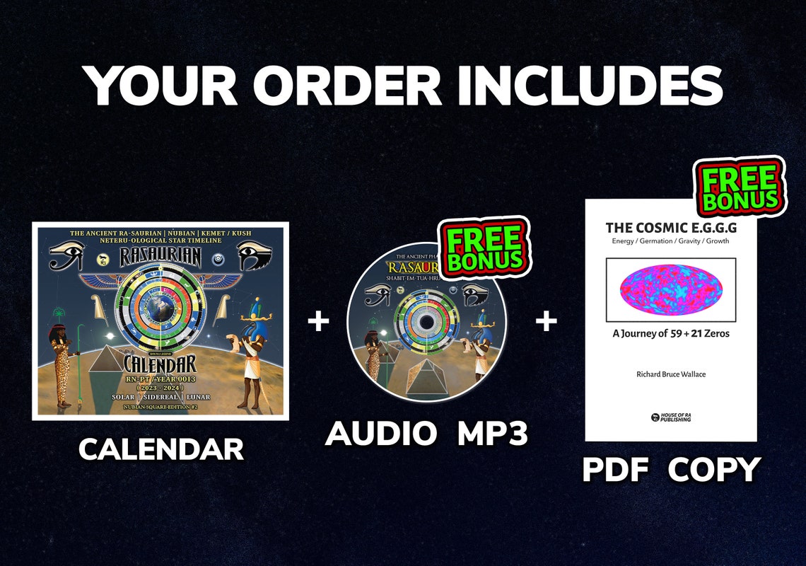 Ancient Egyptian 2023-2024 Calendar the Rasaurian Kemetic - Etsy